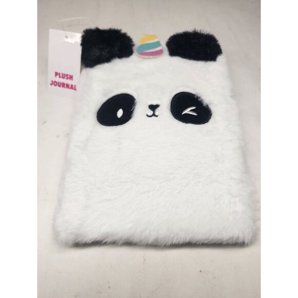 Unbranded | Office | Fuzzy Panda Diary Journal Furry Plush Notebook ...
